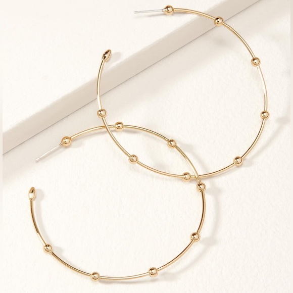 Stella & Dot | Jewelry | Stella Dot Gold Renegade Dottie Hoops | Poshmark